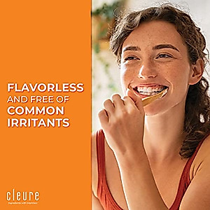 Cleure Original Natural Toothpaste - Flavor-Free, Fluoride-Free - Helps Whiten - with Xylitol for Fresh Breath - Natural Great Taste for Children & Adults - Mint-Free (4oz Tube)