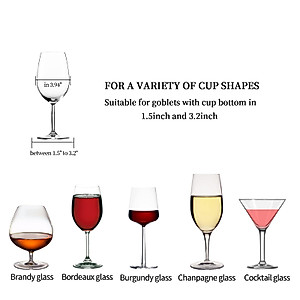 CUKE2BEET 16.5 Inch Stainless Steel Wine Glasses Rack Under Cabinet Stemware Rack, Wine Glass Holder Rack Wine Glass Storage Hanger for Cabinet Kitchen Bar