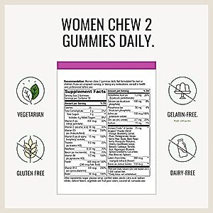 Nature’s Way Alive! Women’s 50+ Gummy Multivitamins, Essential Vitamins & Minerals, Supports Whole Body Wellness*, Vegetarian, Mixed Berry Flavored, 60 Gummies