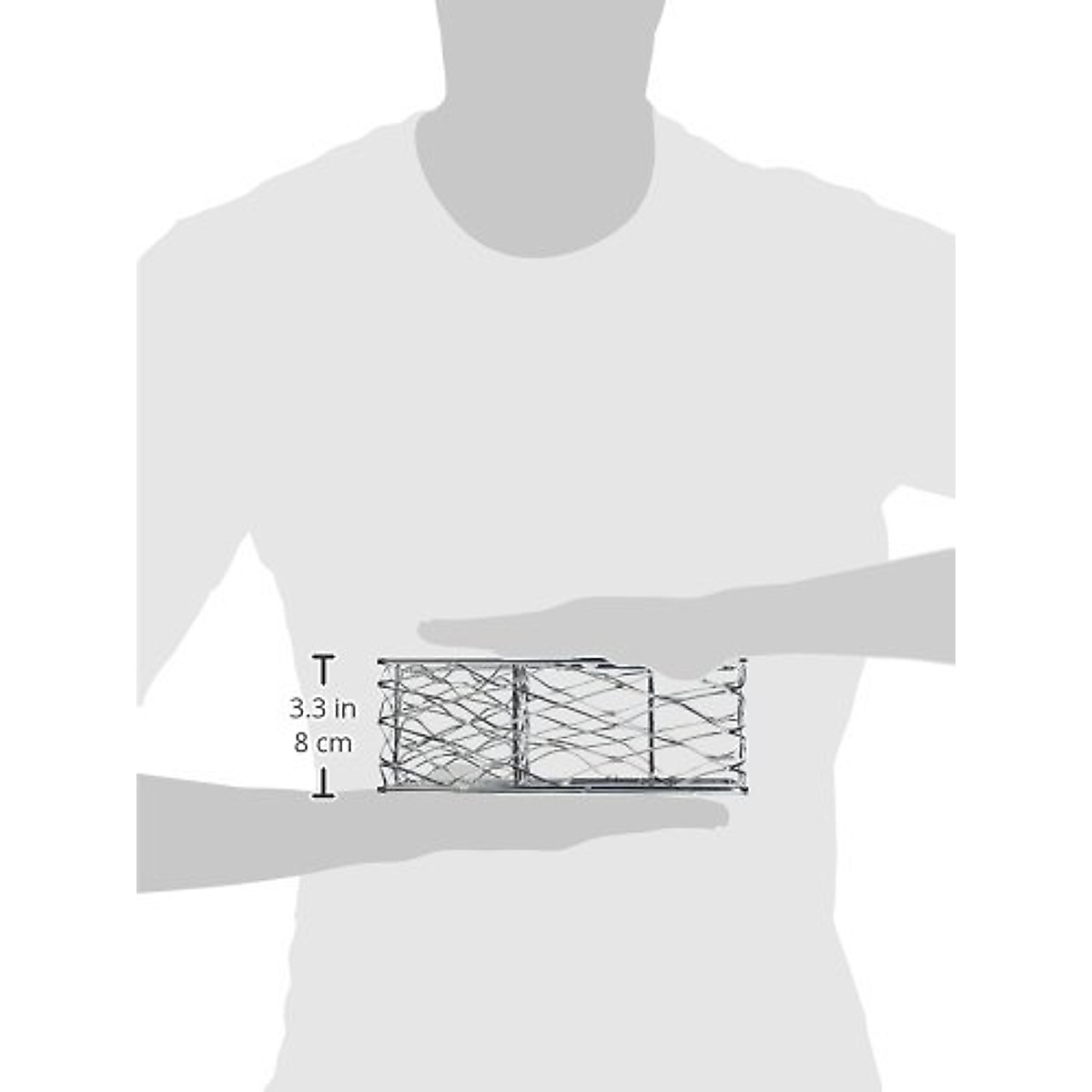 American Metalcraft BNCC48 Caddies, 8.5" Length x 4.375" Width, Silver