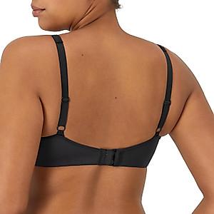 Lilyette by Bali Women's Plunge Into Comfort Keyhole Minimizer Bra,Onyx,36DDD