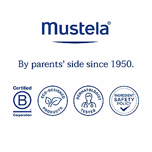 Mustela Baby Natural Diaper Cream - with Olive Oil, Aloe Vera & Sunflower Oil - Fragrance Free, Vegan & EWG Verified - 2.53 fl. oz.