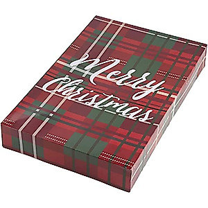 Juvale 24 Pack Christmas Boxes for Gifts with Lids for Presents, Empty Wrap in 4 Designs (3 Sizes)