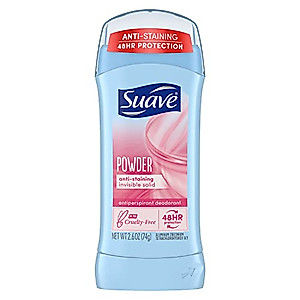 Suave Deodorant Antiperspirant & Deodorant Stick 48-hour Odor and Wetness Protection Powder Deodorant for Women 2.6 oz
