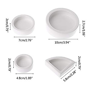 7haofang Ceramics Reptile Feeder Water Food Dish Feeding Bowl Turtle Lizard Snake Basin