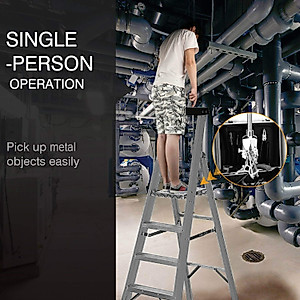 20 lbs Magnetic Telescoping Pick Up Tool for Small Metal Tools Extends from 7 to 30 inches / 185-720mm (Black+Blue)