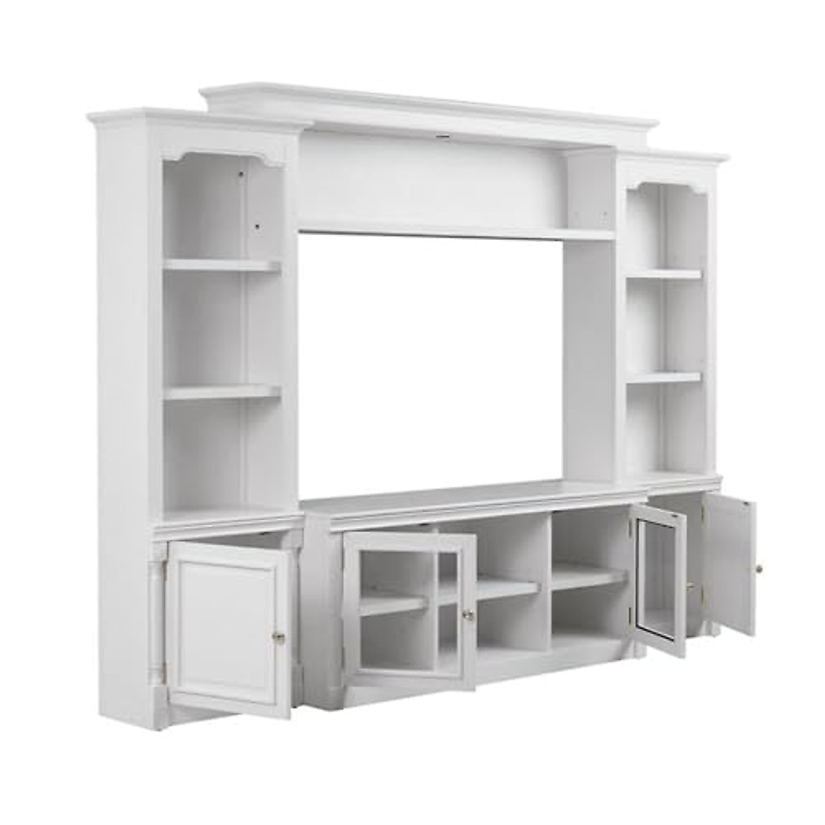 Tov Furniture Virginia Wood Entertainment Center for TVs up to 65" in White