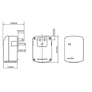 Leviton DZPA1-2BW Decora Smart Plug-in Outlet with Z-Wave Technology, White, Repeater/Range Extender
