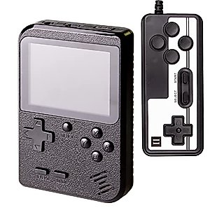 RFiotasy Handheld Game Console with 400 Classical FC Games Console 2.8-Inch Color Screen,Supporting 2 Players,Gift Christmas Birthday Presents for Kids, Adults(YJ-Black)