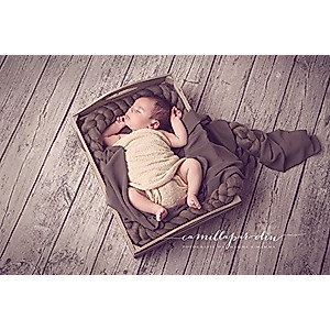 Eight-foot (2.4 meter) Long Merino Wool Braids for Newborn Photography