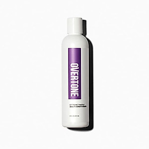 oVertone Haircare Extreme Purple Healthy Duo - Semi-Permanent Color Depositing Conditioner & Daily Conditioner Set - Cruelty-Free Hair Color w/Shea Butter & Coconut Oil (Extreme Purple)