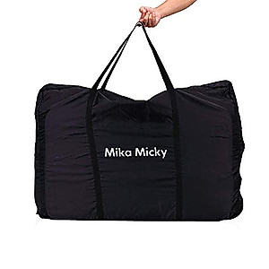 Mika Micky Baby Bassinet Bedside Sleeper Bedside Crib Easy Folding Portable Crib All mesh 2022 New,Grey