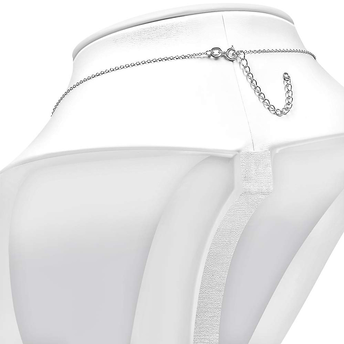 My Daily Styles 925 Sterling Silver Jewish Star of David White CZ Pendant Necklace