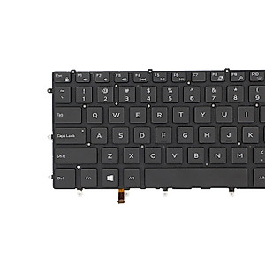 Replacement Keyboard for Dell XPS 15 9550 9560 9570, Precision 5510 5520 5530 5540 & inspiron 15 7558 7568 Laptop, Dell Precision 5510 Keyboard with Backlit US Layout P/N: 0VC22N 0GDT9F