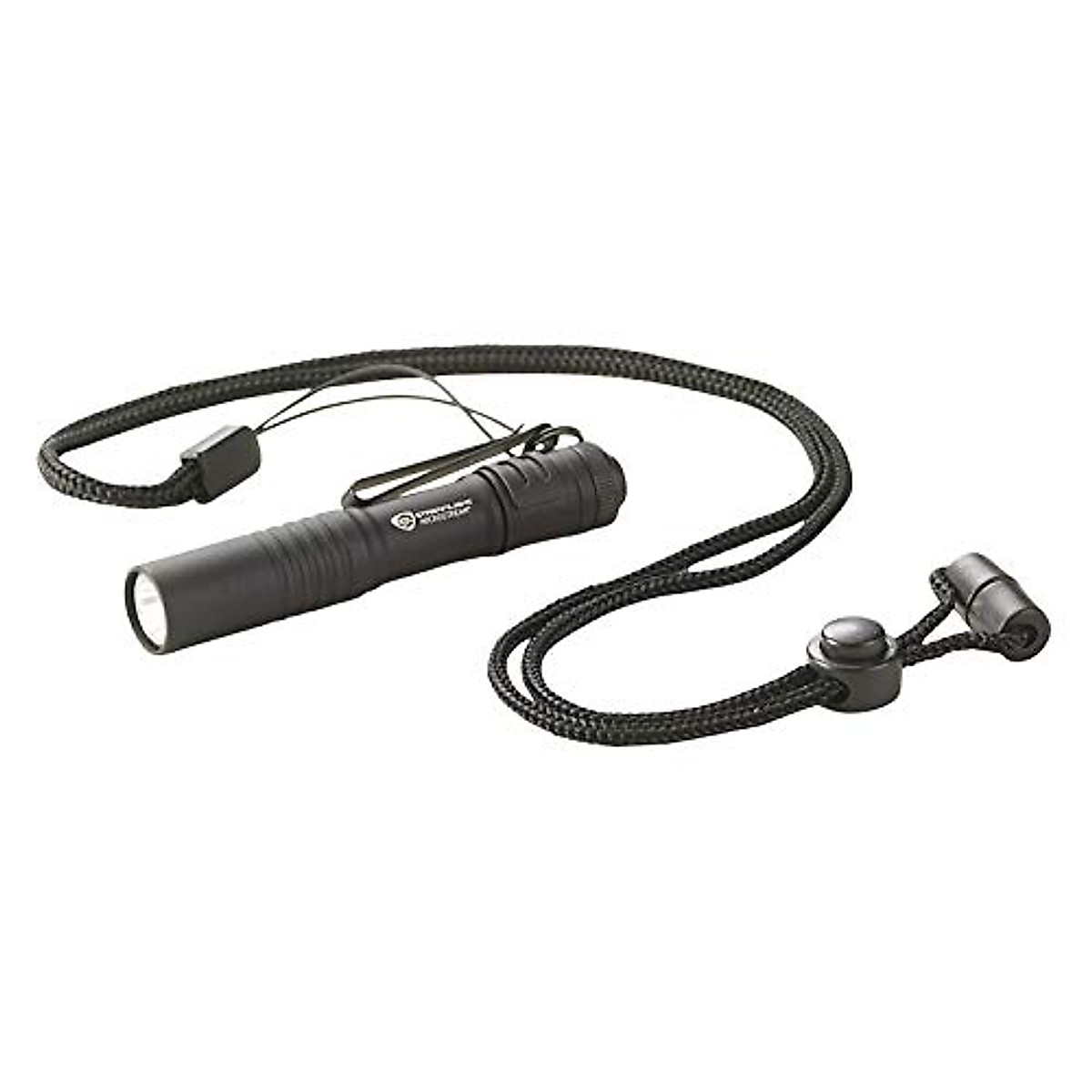 Streamlight MicroStream Ultra-compact Aluminum body with AAA alkaline battery, 3.5 Inch - 1.04 oz - 45 Lumens - 66318, Black