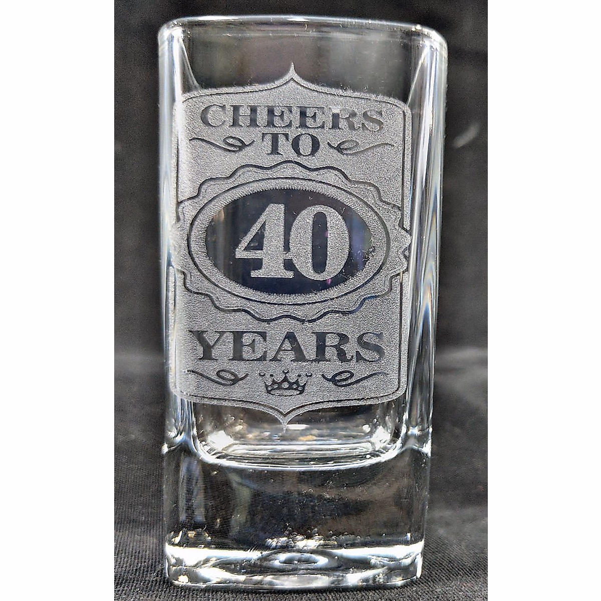 Single Personalized 21st Shot Glass Cheers to 21 Years Glass Custom Engraved Birthday College Party Gift Anniversary for 30th 40th 50th 60th 70th 80th Celebration Gift