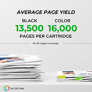TCT 651A Toner Cartridge 5 Pack - Premium Compatible Replacement for HP 651A CE340A CE341A CE342A CE343A Works with HP Color Laserjet Enterprise 700 MFP M775dn M775f M775z Printers (B, C, M, Y)
