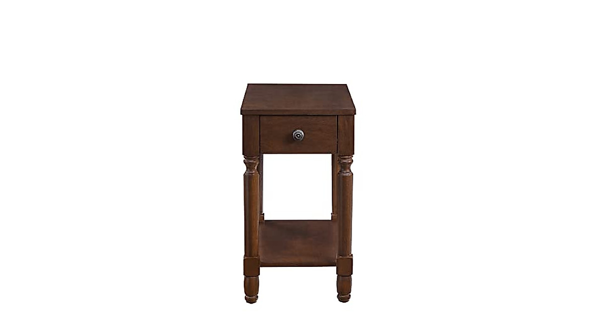 Ball & Cast Dark Brown Wood End Table - Compact & Stylish