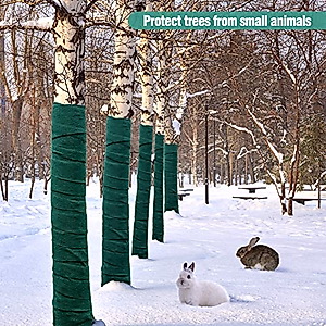 2 Pack Tree Protector Wraps, Total 130 Foot Winter-Proof Tree Trunk Guard Shrub Plants Antifreeze Bandage Protector Wrap Tree Protection for Keep Warm and Moisturizing, Tree Wraps to Protect Bark