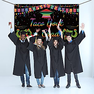 Taco Bout A Grad Backdrop Banner Mexican Graduation Class of 2023 Cactus Cap Party Photography Background Wall Decoration