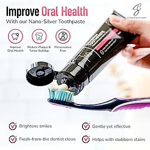 SilverCeuticals Toothpaste - Bubble Berry - Contains 25ppm Silver - Coral Calcium - Whitens - Kid Safe - Remineralizes - Whitening - Healthy Teeth & Gums - No Fluoride, SLS or Preservatives - 3.4oz