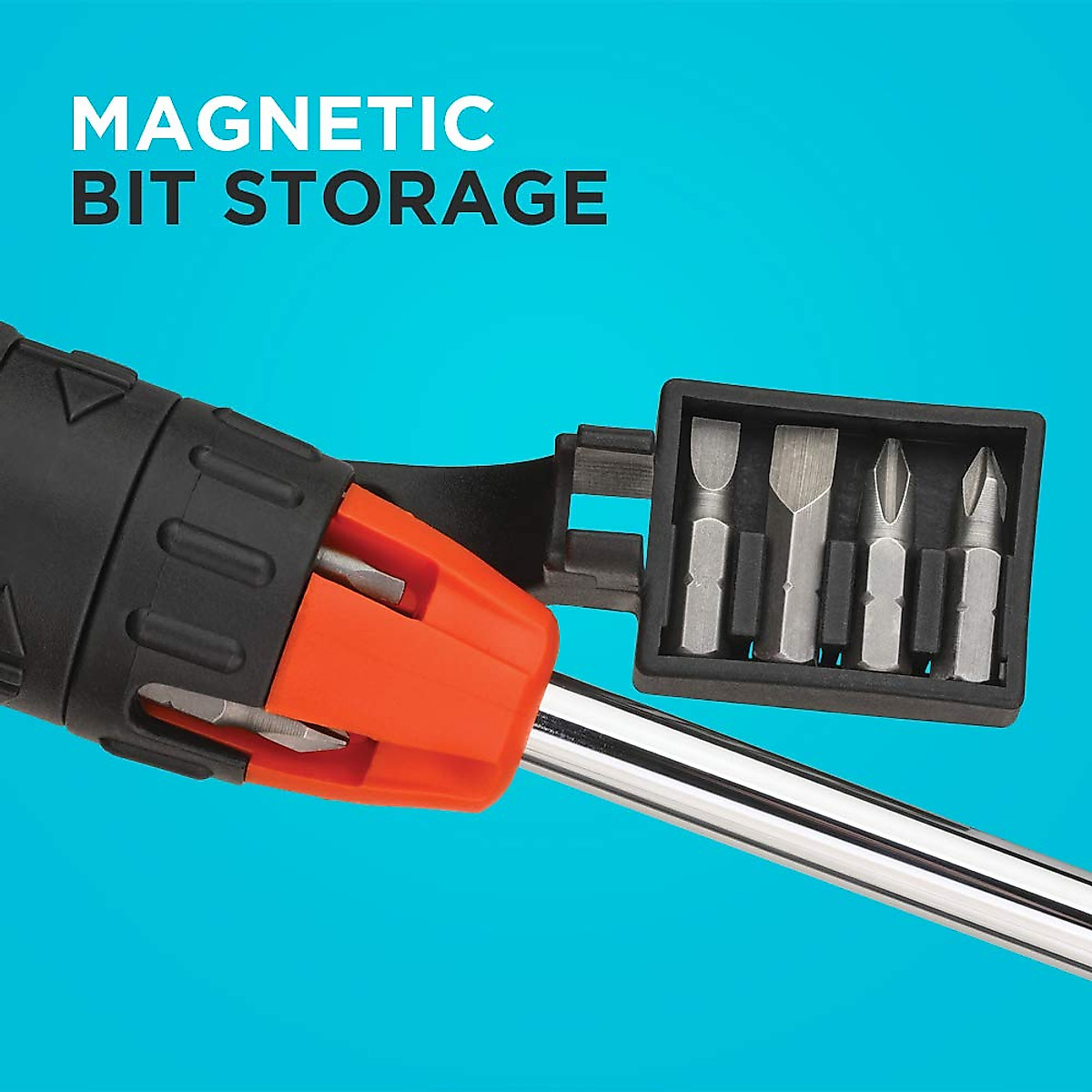 BLACK+DECKER Ratcheting Screwdriver, 10 Bit (BDHT68000)