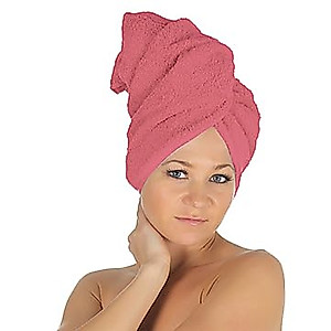 Textila Pink Bath Towels Pack of 6-24x48 inch Cotton Terry Towels for Bathroom Highly Absorbent, Soft Feel, Quick Dry, Lightweight Bath Towels for Shower, Pool, Gym, SPA, Hotel & Daily Use Towels