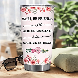 VUNVUT86 Personalized Bestie Gifts - Mother's Day Gifts For Best Friend, Bestie, Sister, BFF, Her - We Will Still Be Friend Tumbler - Birthday, Christmas Friendship Gift For Friends
