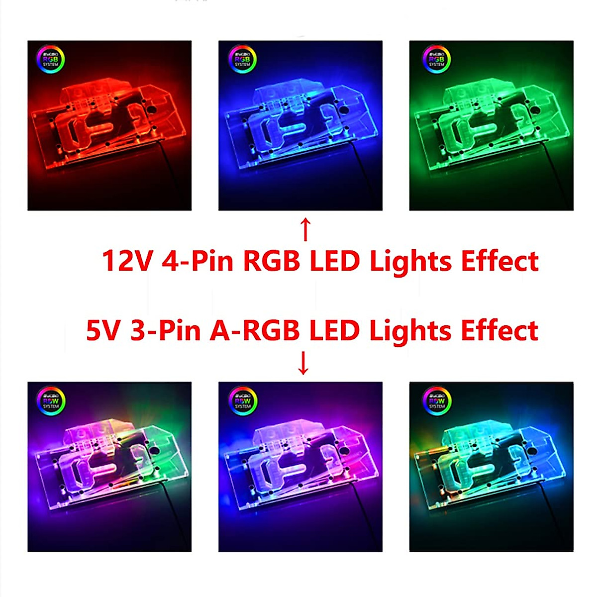 Bykski GPU Waterblock - for MSI RTX 4090 Suprim X & Gaming X Trio, PC GPU Water Liquid Cooling Block Cooler with Metal Backplate (5V 3-Pin A-RGB LED)