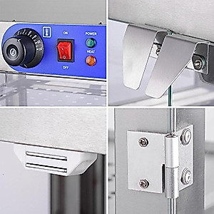 Koval Inc. Commercial 3 Tier Food Warmer Display Case Pizza Cabinet