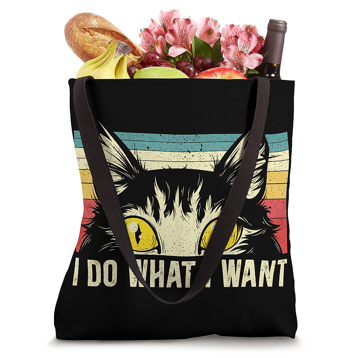 I Do What I Want Cat for a Cute Cat Lovers Tote Bag