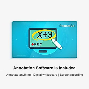 Penpower RemoteGo Digital Writing Pad | Video & Voice Comment on PDF | Digital Whiteboard, Annotation, and Screen Recording | Pen Tablet for Adults