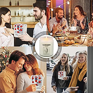 4 Pack Lavender Candle for Home Scented, 28.8 oz Aromatherapy Candles Gifts Set for Women, Soy Wax Candles for Home, 180 Hours Long Lasting Scented Candles for Bath Yoga Birthday