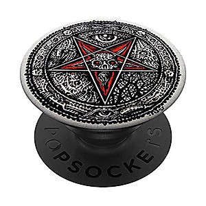 Pentagram Satanism Devil Seal AntiChrist Goth Emo Gift PopSockets PopGrip: Swappable Grip for Phones & Tablets