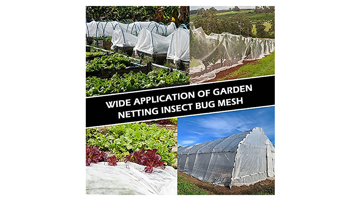 Garden Netting Ultra Fine Insect & Bird Barrier 20x25 Ft