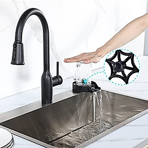 Upgraded Glass Rinser for Kitchen Sinks Matte Black, Glass Washer Cup Washer Cleaner for Home，Kitchen Sink Accessories, Bar Glass Rinser