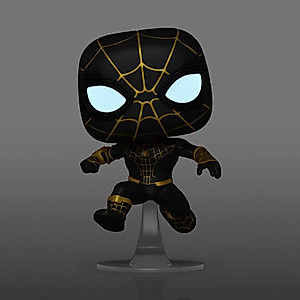 Funko Pop Spiderman No Way Home (Masked) GITD Chase Figure (AAA Anime Exclusive) Black