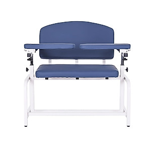 NP Medycare Extra Wide Phlebotomy Chair Bariatric Lab Draw & Blood Drawing Chairs (Pink)