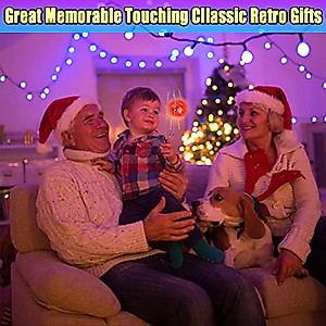 Jishi Retro Magic Rail Twirler 3Pcs Light Up Glow Magnetic Gyro Wheel, Kids Classic Vintage Trick Yoyo Sensory Fidget Toys, Cool Unique Nostalgia Gifts Fun Stocking Stuffers for 3+ Year Old Boys Girls