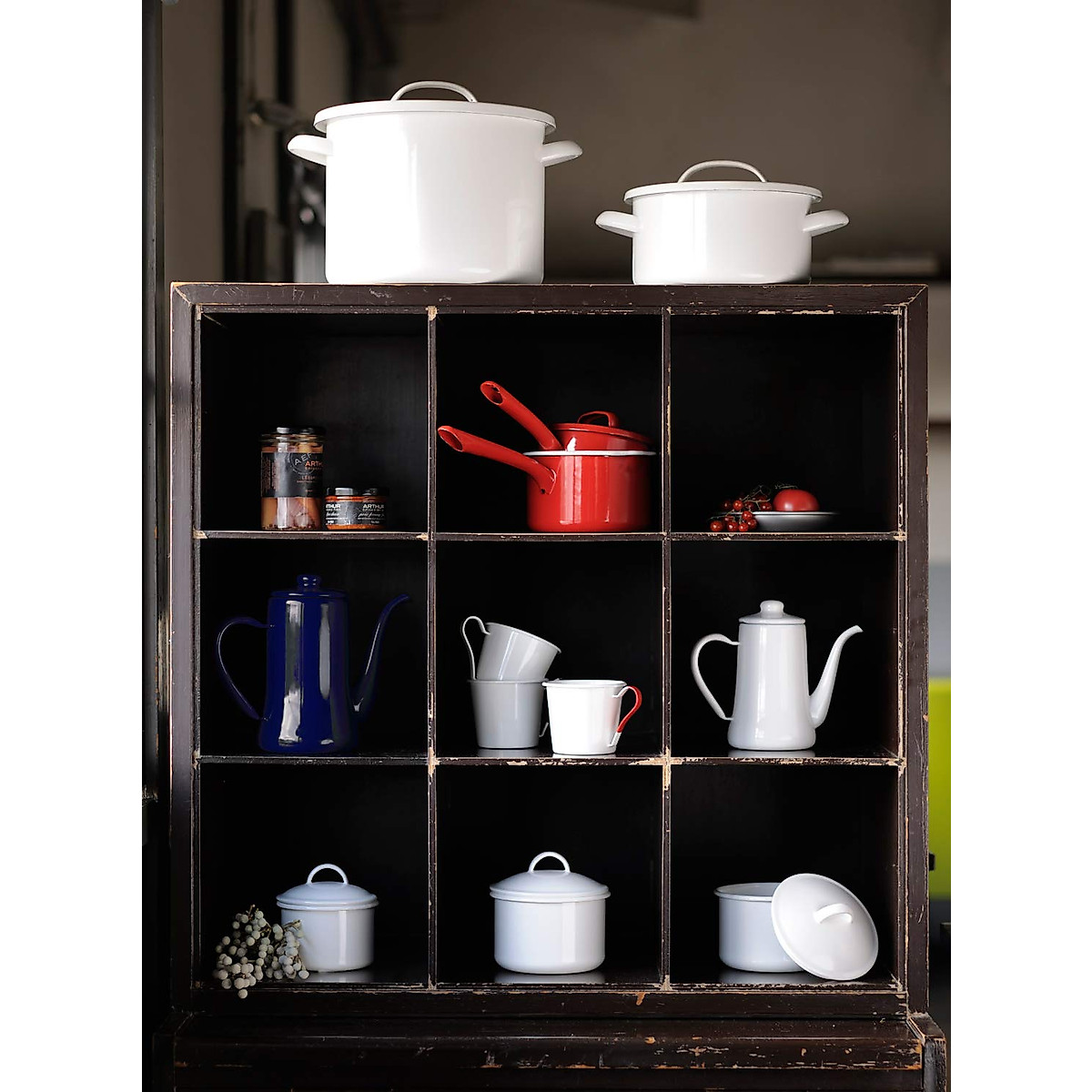 ツキウサギジルシ(Tsukiusagijirushi) Slim Pot, 0.7L, nvy