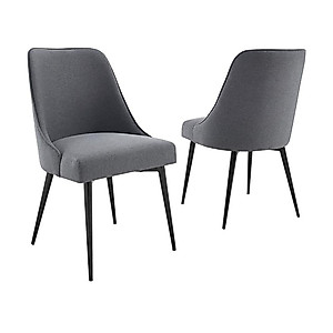 Steve Silver Camila Marble Top 5-Piece Marble Dining Set in Gray