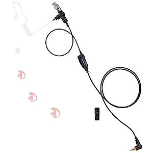 commountain SL300 SL3500e Earpiece with Mic Compatible for Motorola Radios TLK 100 TLK 110 SL7550 SL7550e SL7580 SL7580e SL7590 SL7590e SLN 1000 SL 300, TLK100 TLK110 SLN1000 Acousic Tube Headset