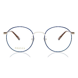 Gucci GG0297OK Eyeglasses 004 Blue/Havana 52 mm