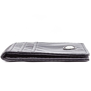 Big Skinny New Yorker Leather ID Slim Wallet, Holds Up to 24 Cards, Lightweight,Slim, Black