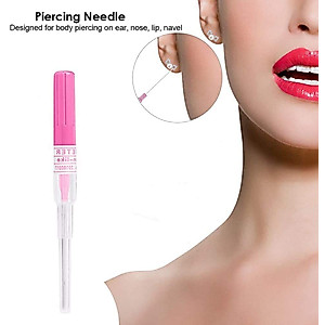 SUMPIGGER Catheter Piercing Needles 10Pcs 24 Gauge Ear Nose Piercing Needles IV Catheter Needles for Piercing Cleaned Body Tattoo Tools Piercing Kit Piercing Supplies