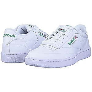 Reebok Men's Club C 85 Fashion Sneaker, white/green, 11 M US