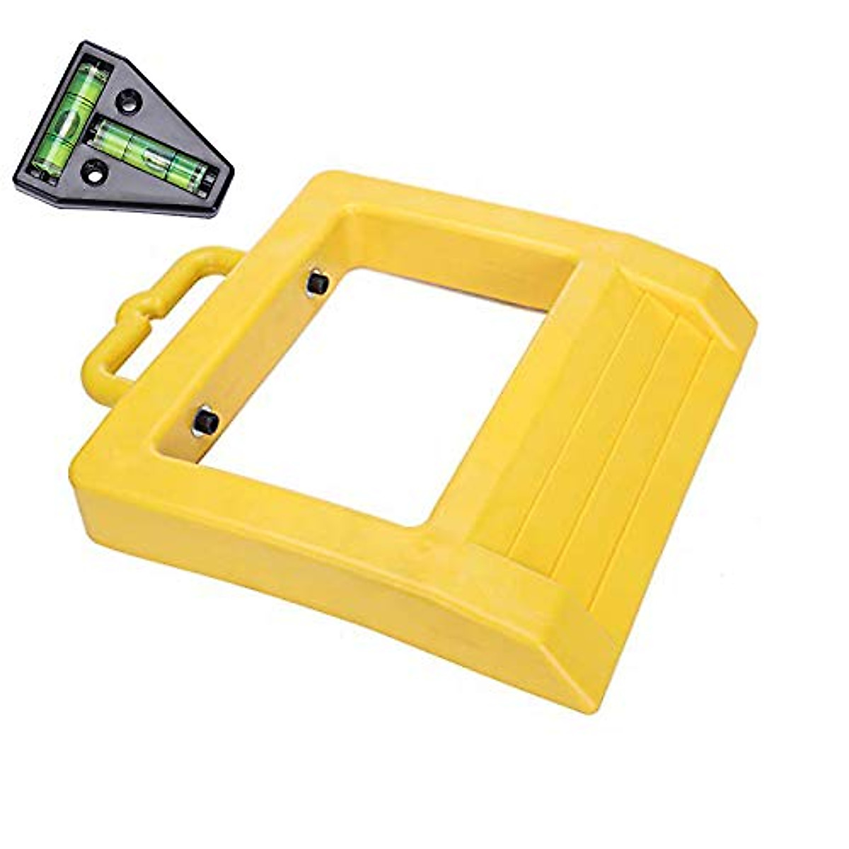 Homeon Wheels Pallet Truck Chock Heavy Duty Pallet Jack Stopper 14.2" Length x 11.6" Width x 2" Height Yellow (1 Pack) One T Level