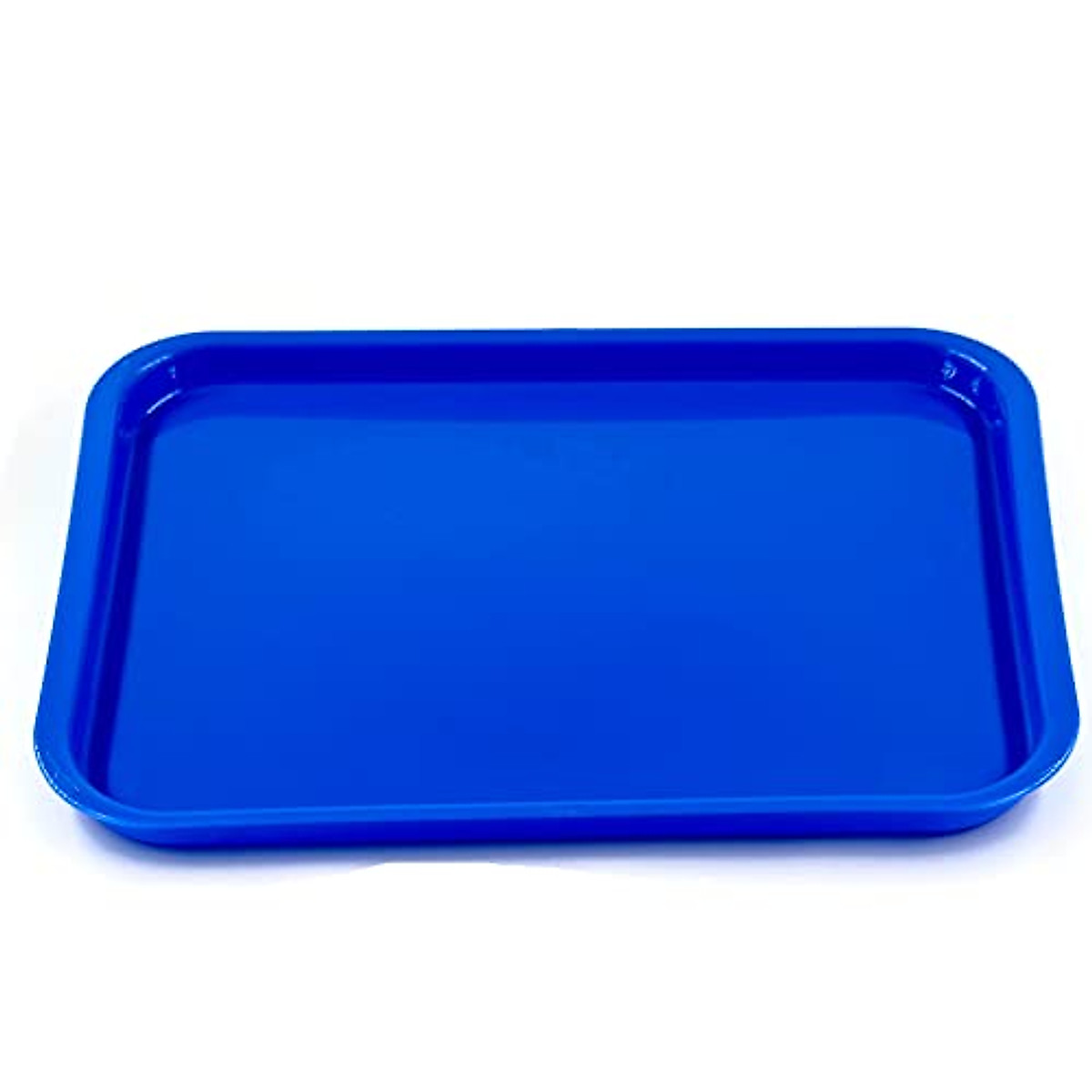 Genco Dental Procedure Trays, Autoclavable Plastic Procedure Flat Tray for Instruments (1, Blue)