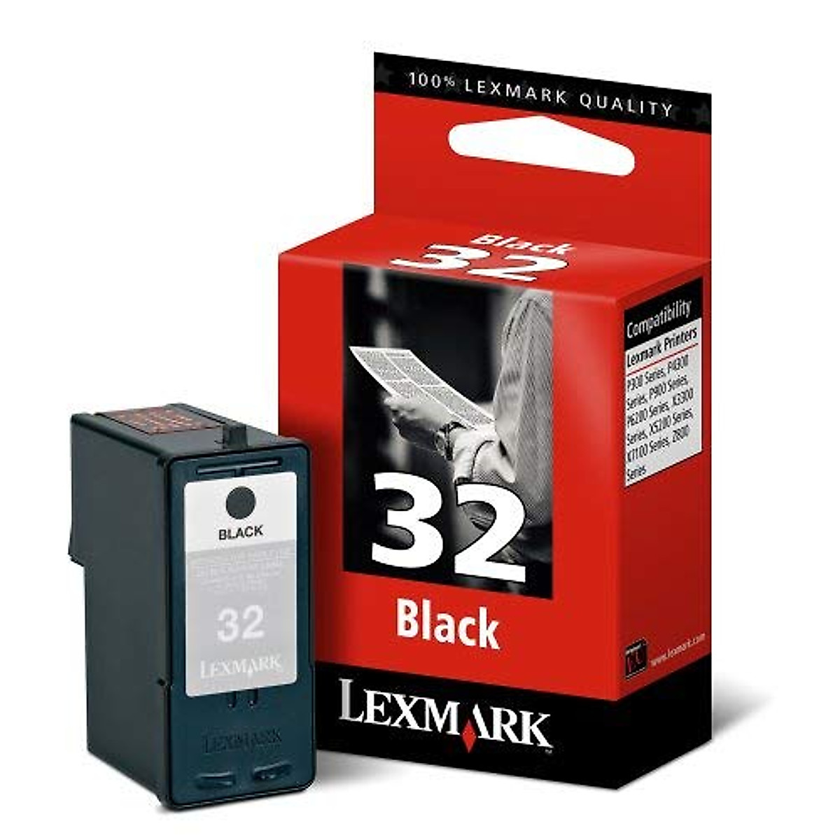 Lexmark 32 OEM Ink Cartridge: Black 18C0032