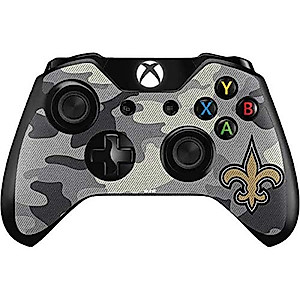 Skinit Decal Gaming Skin Compatible with Xbox One Controller - Officially Licensed NFL New Orleans Saints Camo Design
